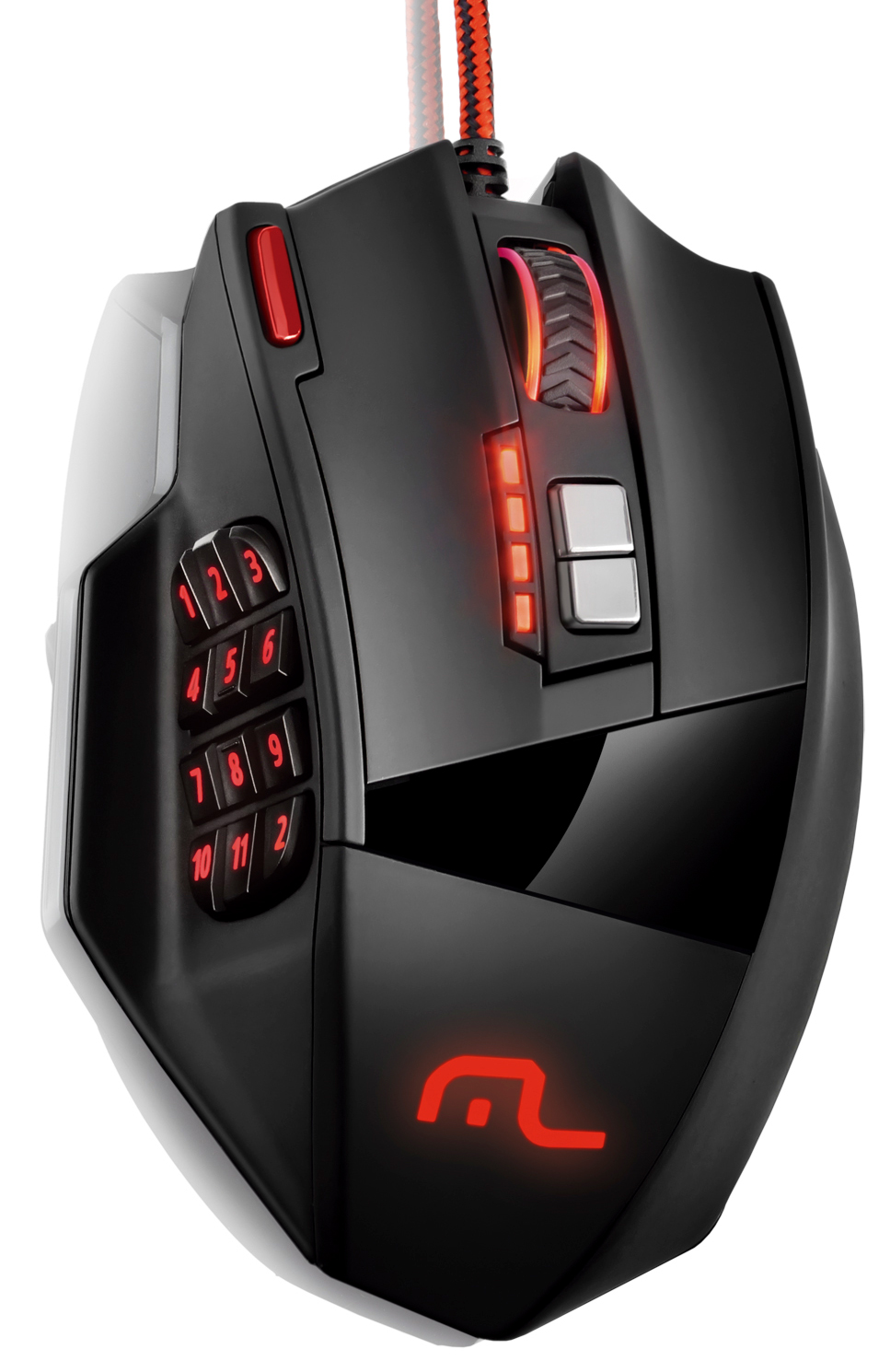 Mouse Gamer Multilaser MO206 - 4000dpi - 18 botões - com LED Personalizável