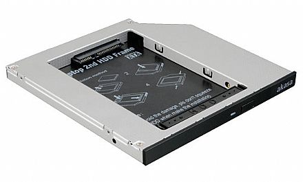 Adaptador Caddy Akasa N.Stor S9 - Converte baia de gravador de laptop ...